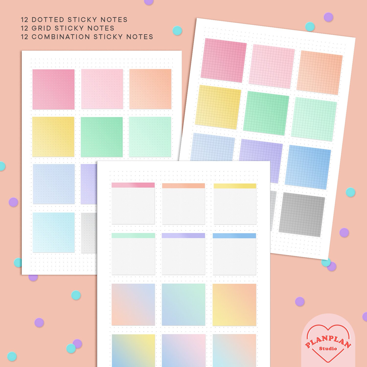 Digital Sticky Notes for Goodnotes, Bullet Journal, or Notebook ...