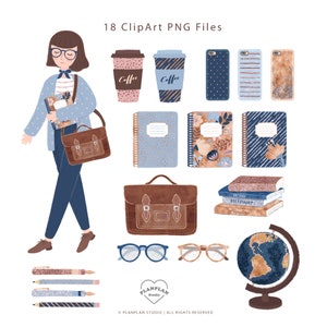 Back to School Clip Art, Back to School Illustration, School Clip Art ...