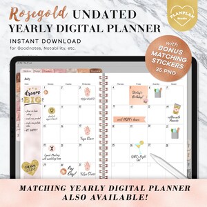 Essentials Script Digital Stickers in Gold Foil, Months, Days, Numbers ...