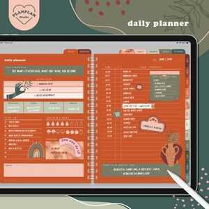 Boho Terracotta Digital Planner, iPad Planner, Goodnotes Planner in ...