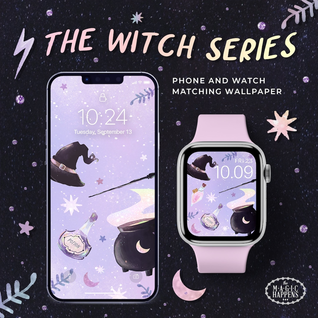 Halloween Witch Apple Watch Wallpaper, Boho Witch iPhone Wallpaper, the ...