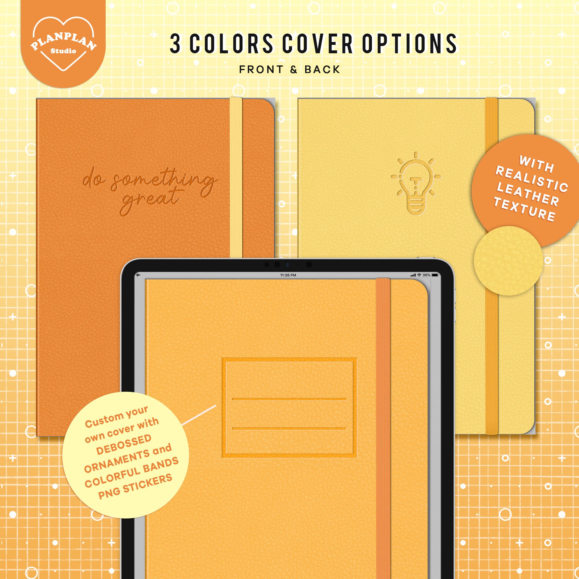 Basic Yellow Digital Planner Citrus Color Ipad Planner - Etsy
