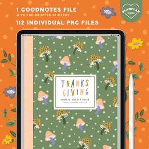 Thanksgiving Planner Stickers, November Digital Stickers, Autumn ...