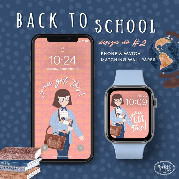 Apple Watch Face Back to School 1 School Apple Watch - Etsy
