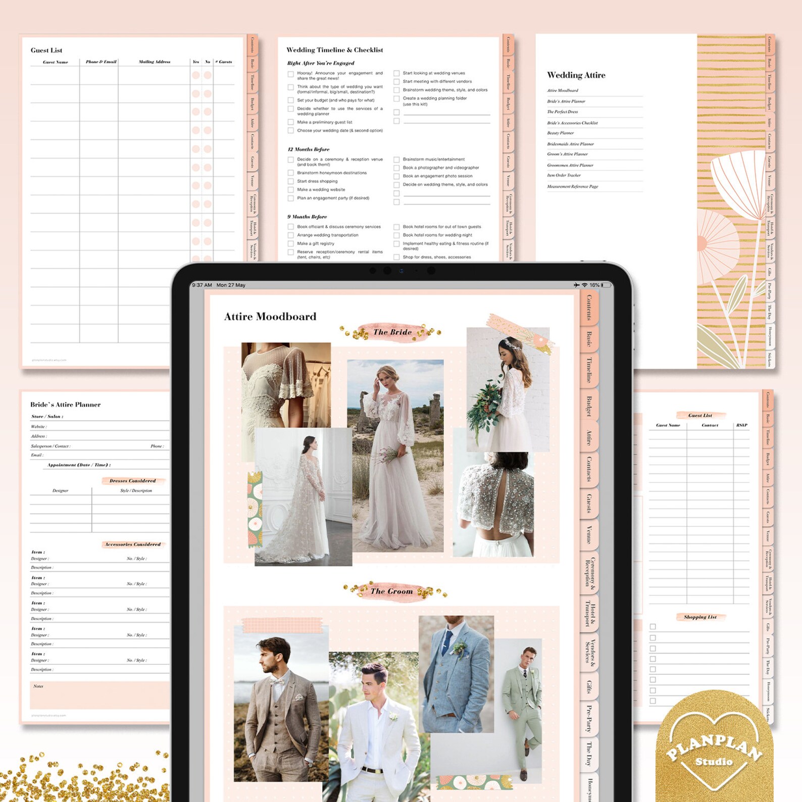 Digital Wedding Planner Wedding Goodnotes Planner Wedding - Etsy