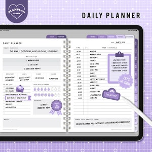 Basic Lilac Digital Planner, Purple Lavender Color iPad Planner ...