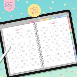 Homeschool Digital Planner in Pastels, Learning at Home Digital Planner ...