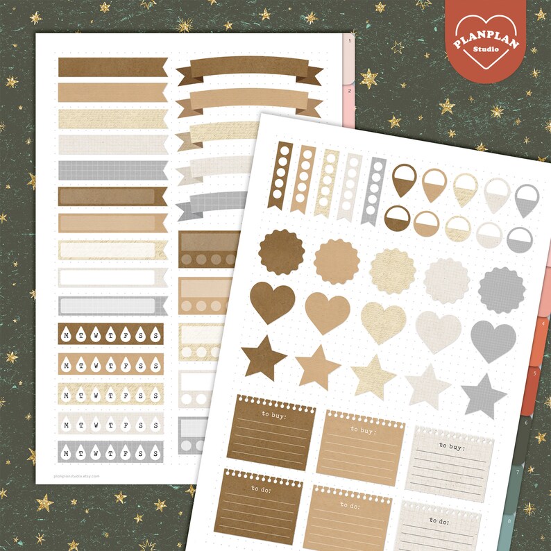 Vintage Scrapbook Digital Planner Sticker All in One - Etsy