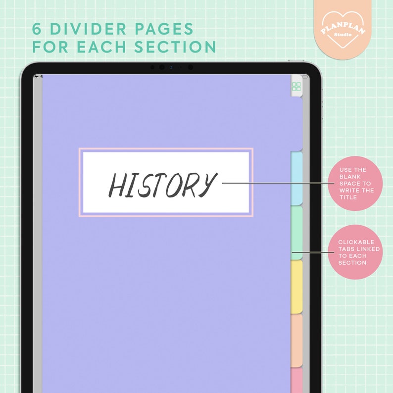 Pastel Digital Notebook Leather Goodnotes Notebook Goodnotes - Etsy