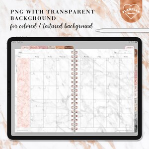 Monthly Planner Inserts for Digital Planner or Digital Journal ...