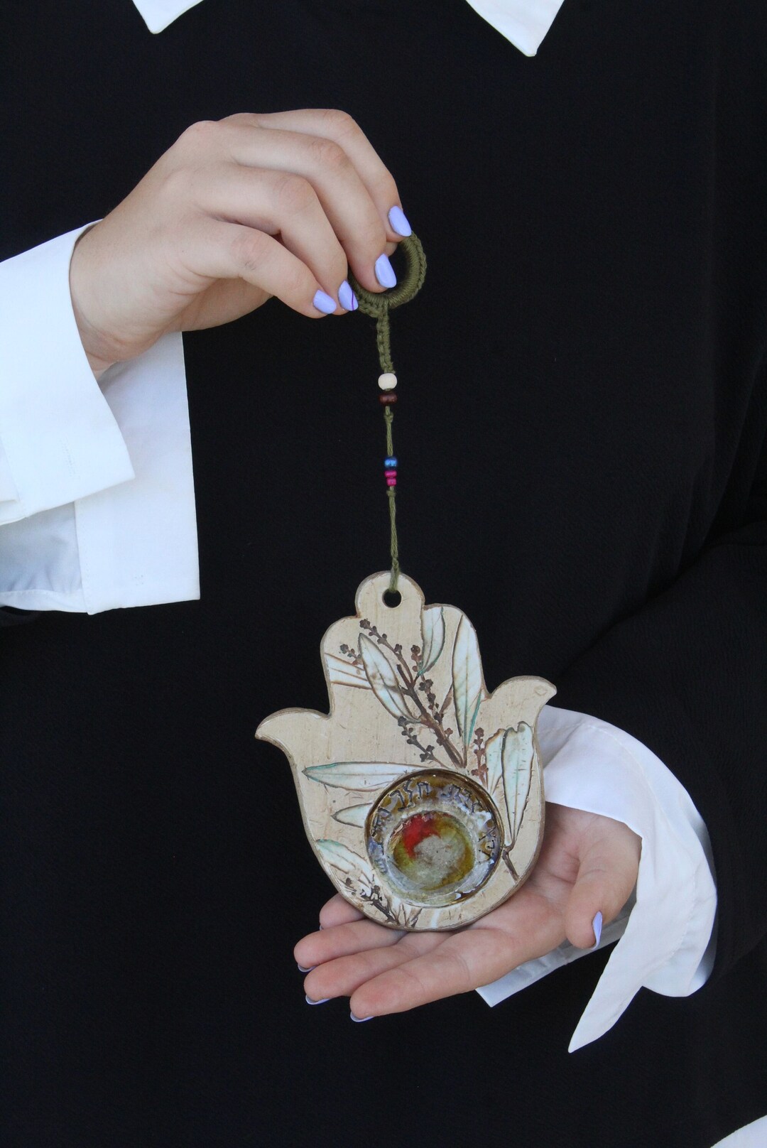 Ceramic Hamsa Hand - Etsy