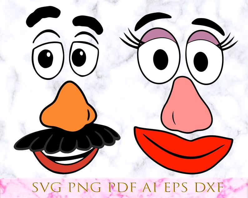 Mr And Mrs Potato Head Face Printables Printable Word Searches