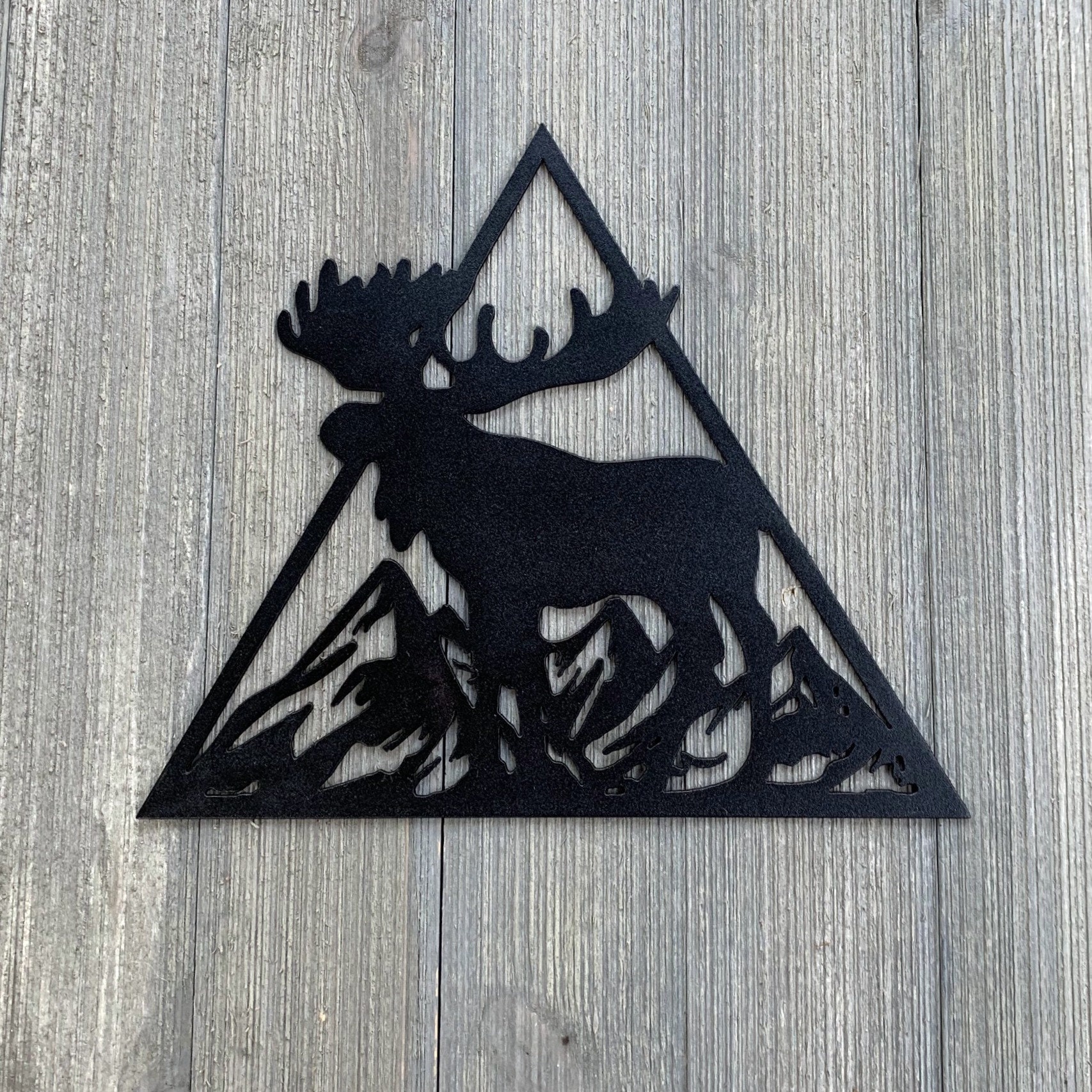 Animal Scene Metal Sign Cutouts - Powder Coated Metal Wilderness Scene ...