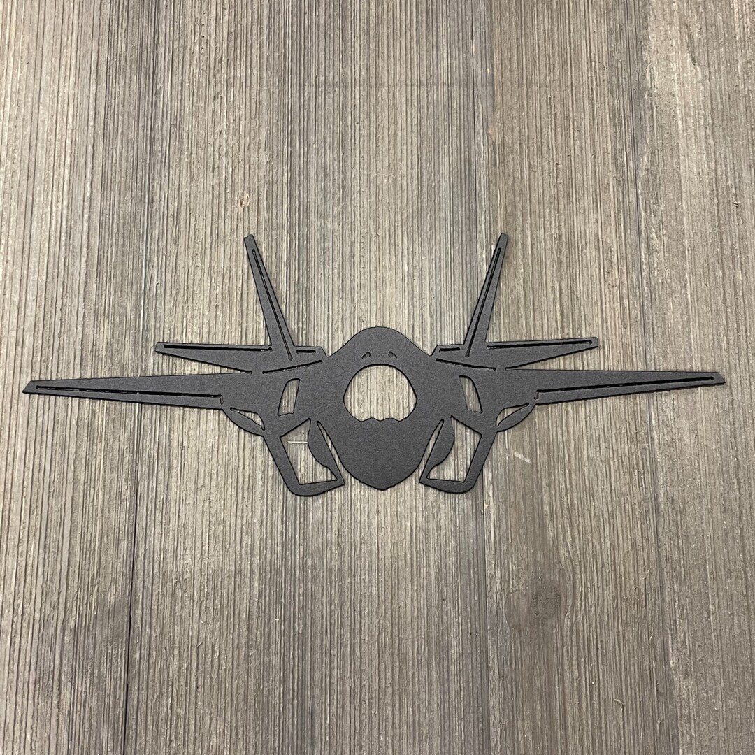 F-35 Lightning Metal Sign Cutout - Powder Coated Metal F35 Fighter Jet ...