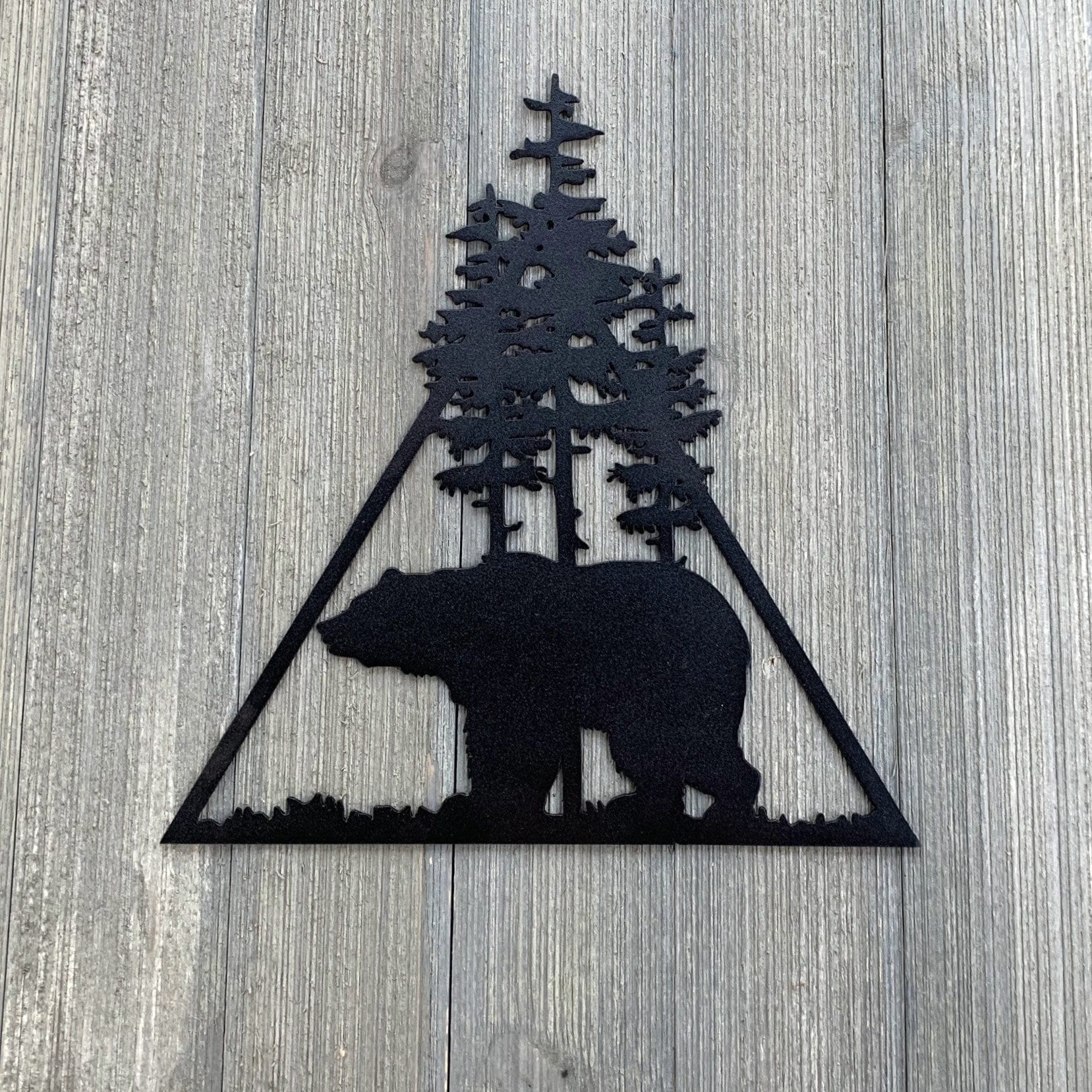 Animal Scene Metal Sign Cutouts - Powder Coated Metal Wilderness Scene ...