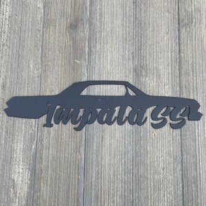 Impala SS Metal Sign Cutout - Etsy