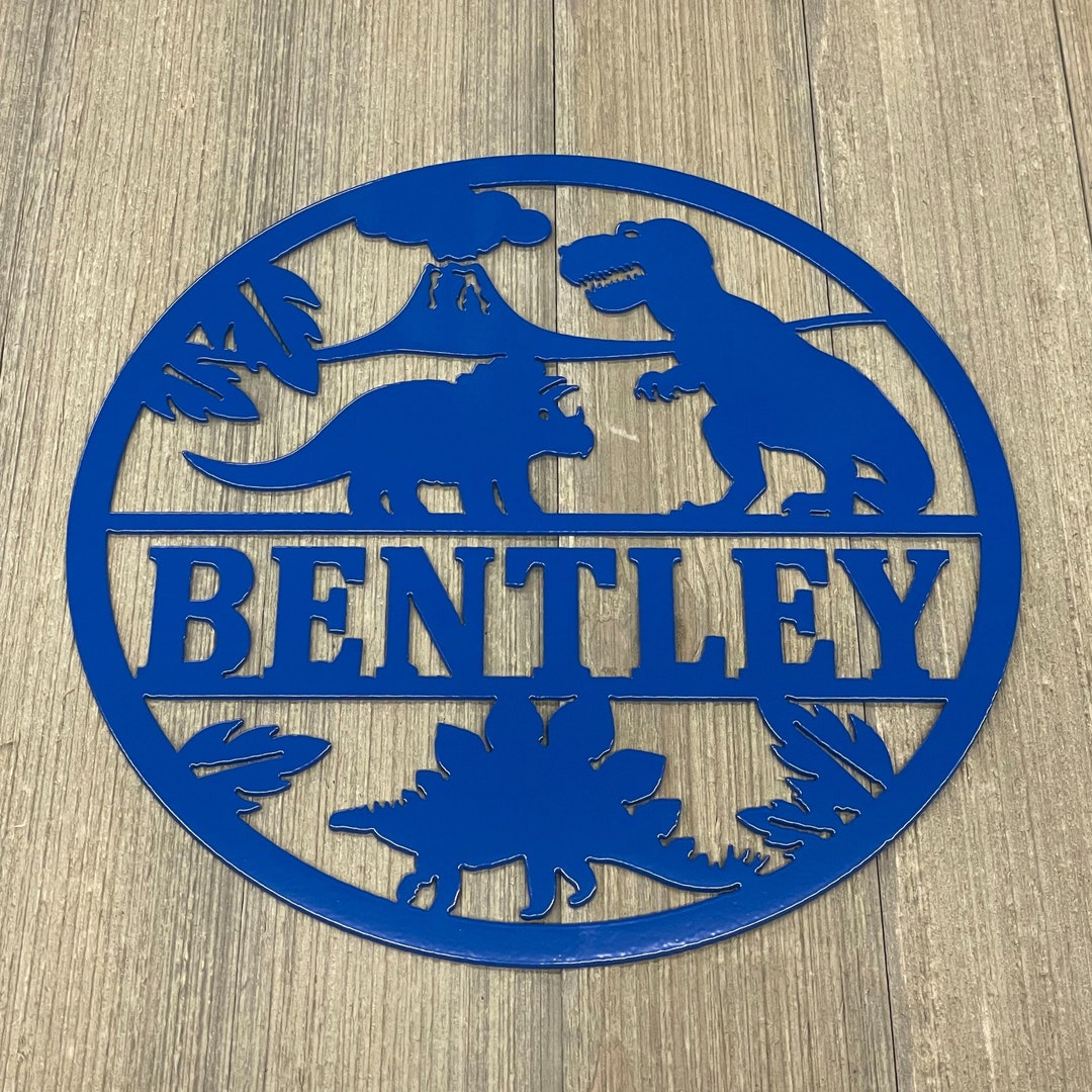 Dino Explorer Personalized Metal Sign for Kids' Jurassic Themed ...