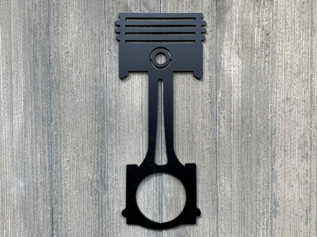 Piston Metal Sign Cutout - Engine Piston Design - Etsy