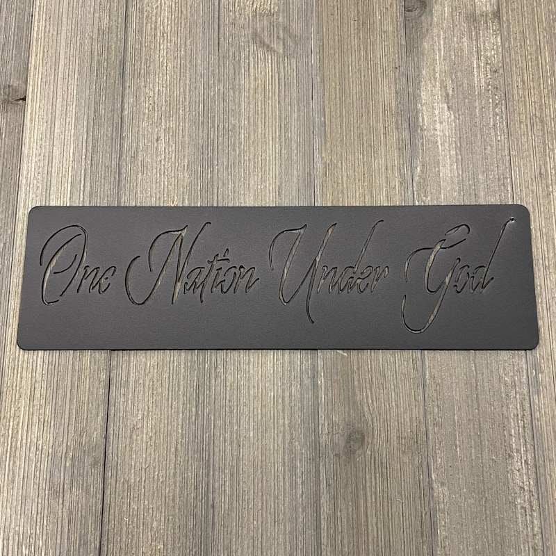 One Nation Under God Sign - Etsy