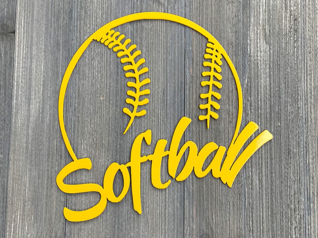 Softball Metal Sign Cutout - Hit It Out of the Park With Our ...