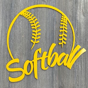 Softball Metal Sign Cutout - Hit It Out of the Park With Our ...