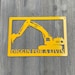 Excavator Metal Sign Cutout Industrial Home Decor Heavy - Etsy