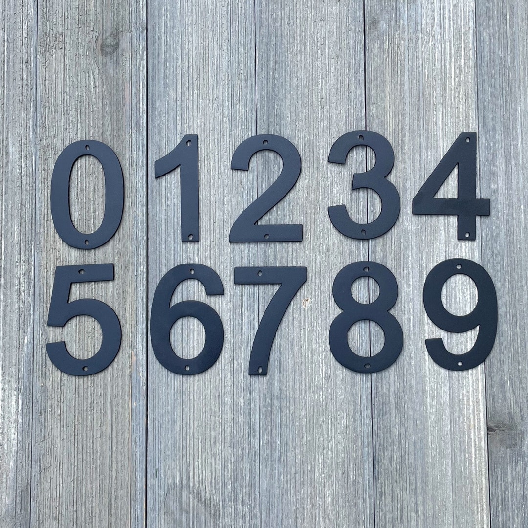 Modern House Numbers - Apartment Numbers - Address Sign Metal Sign ...