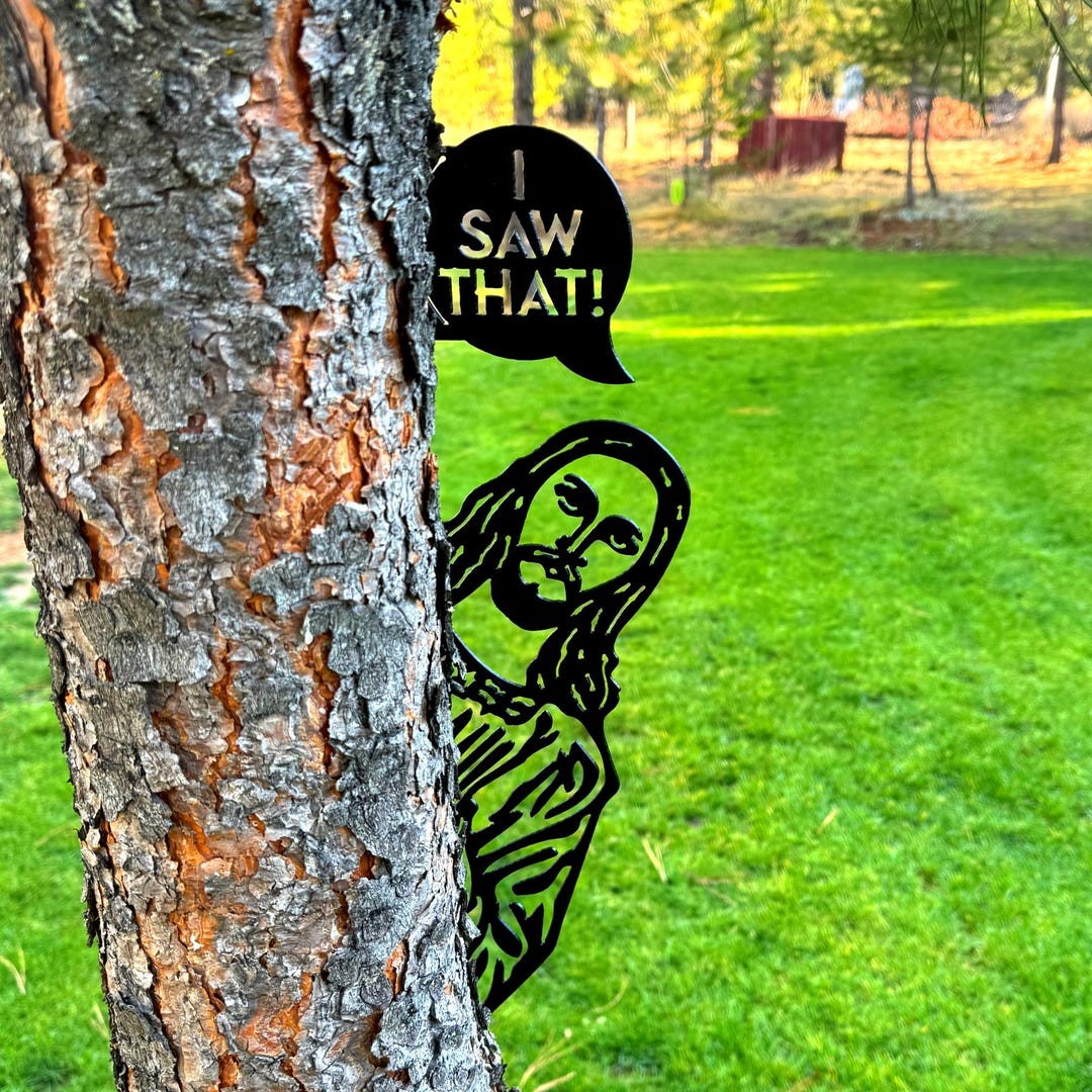 Peek-a-boo Jesus Metal Sign – "i Saw That" Funny Decor - Funny ...