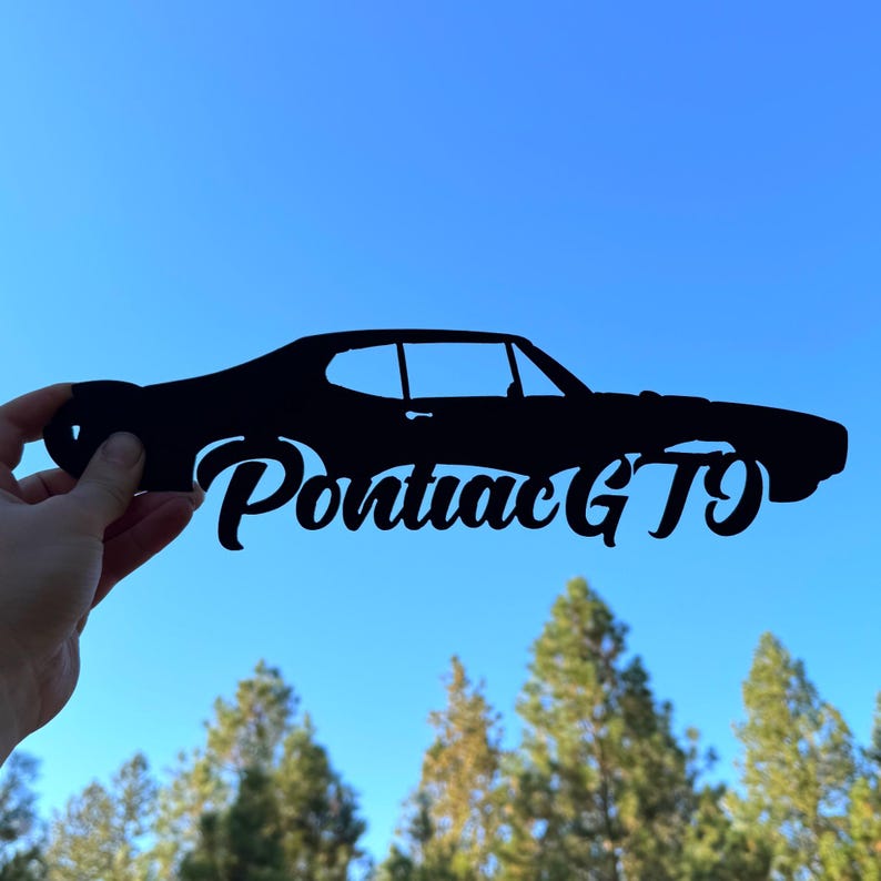 1968–1972 Pontiac GTO Metal Wall Art – 2nd Gen Classic Muscle Car ...