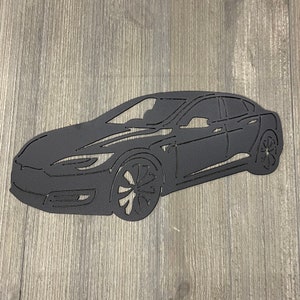 Tesla Model S Metal Sign - Etsy
