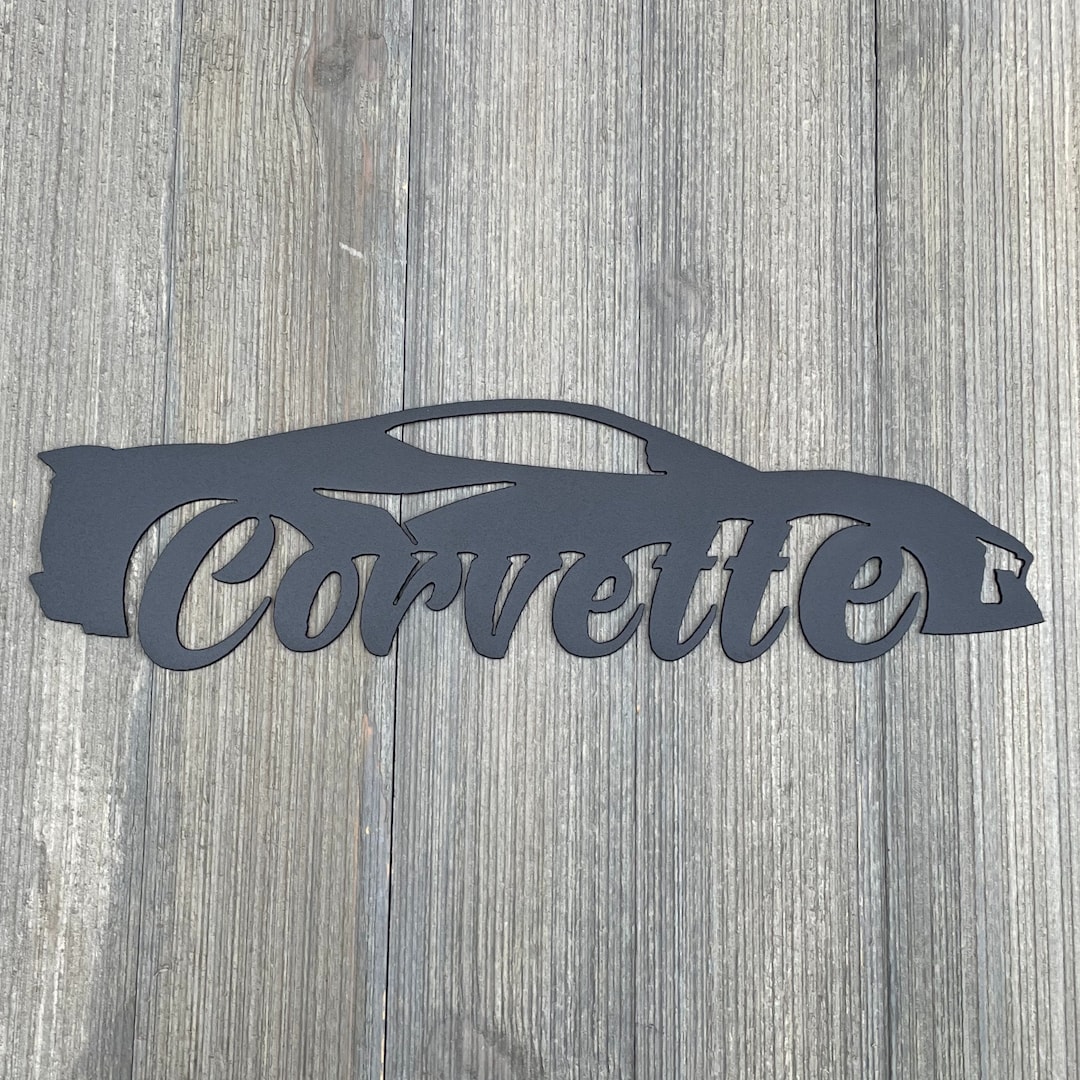 C8 Corvette Evolution: Metal Sign Cutout (2020- Present) - Etsy