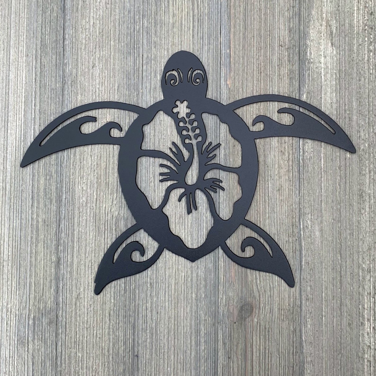 Sea Turtle Metal Sign Cutout - Gorgeous Sea Turtle Powder Coated Metal ...