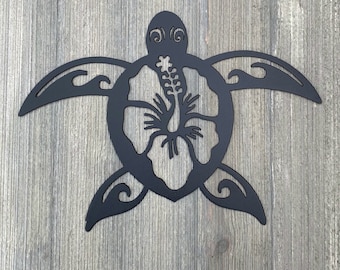 Sea Turtle Metal Sign - Etsy