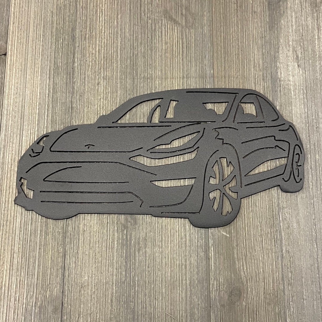 Tesla Model 3 Metal Sign Cutout - Etsy