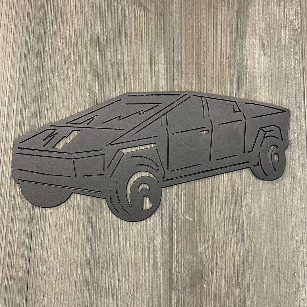 Tesla Cyber Truck Metal Sign Cutout - Etsy