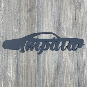 1965 Chevy Impala Metal Sign Cutout - Etsy