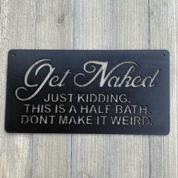 Half Bath Sign - Etsy