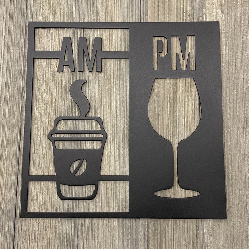 Am Pm Sign - Etsy