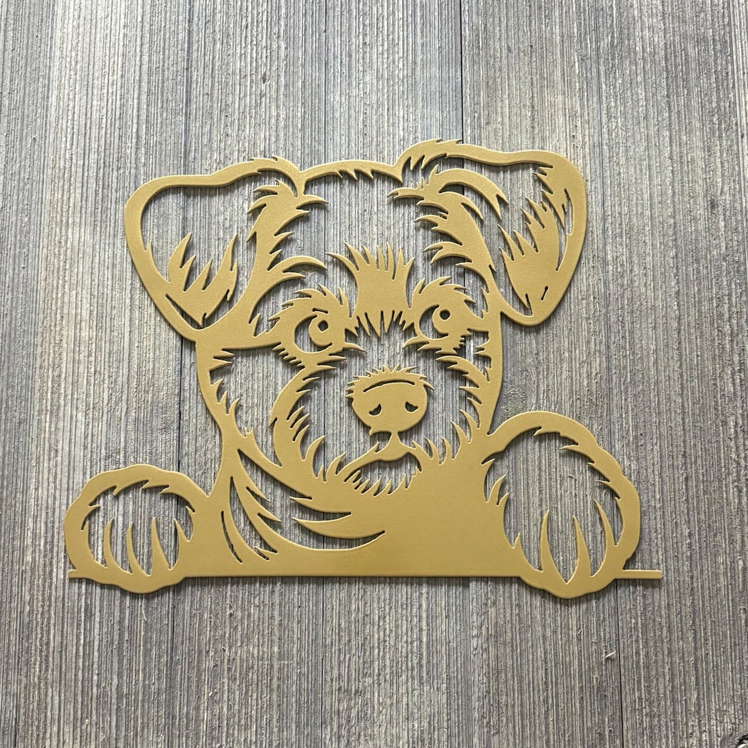 Adorable Fluffy Dog Metal Sign - Etsy