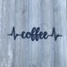 Coffee Heartbeat Metal Sign Cutout - Coffee Lover - Coffee Shop - Café ...