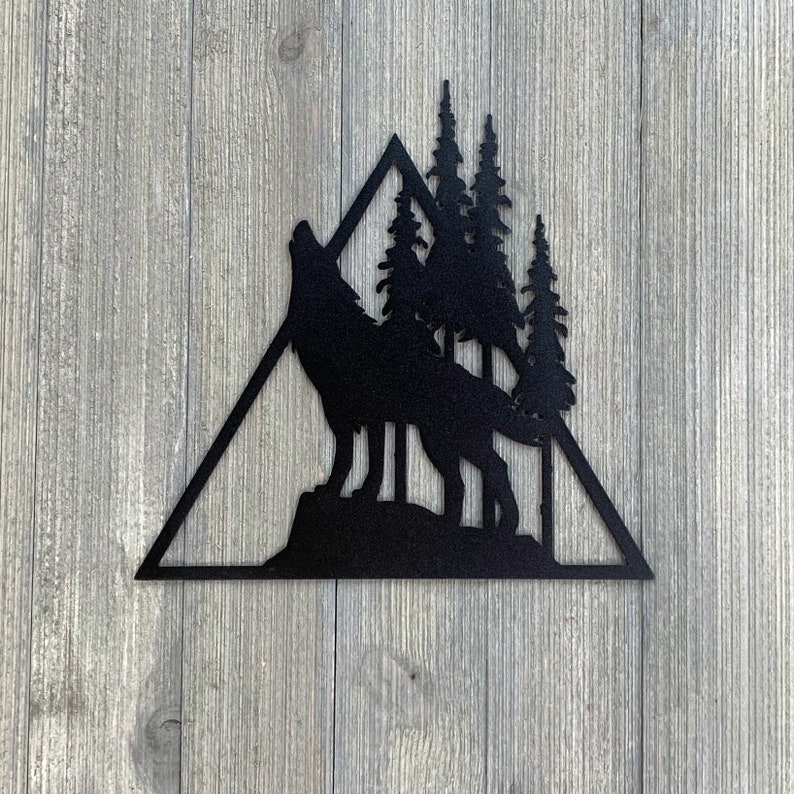 Animal Scene Metal Sign Cutouts - Powder Coated Metal Wilderness Scene ...
