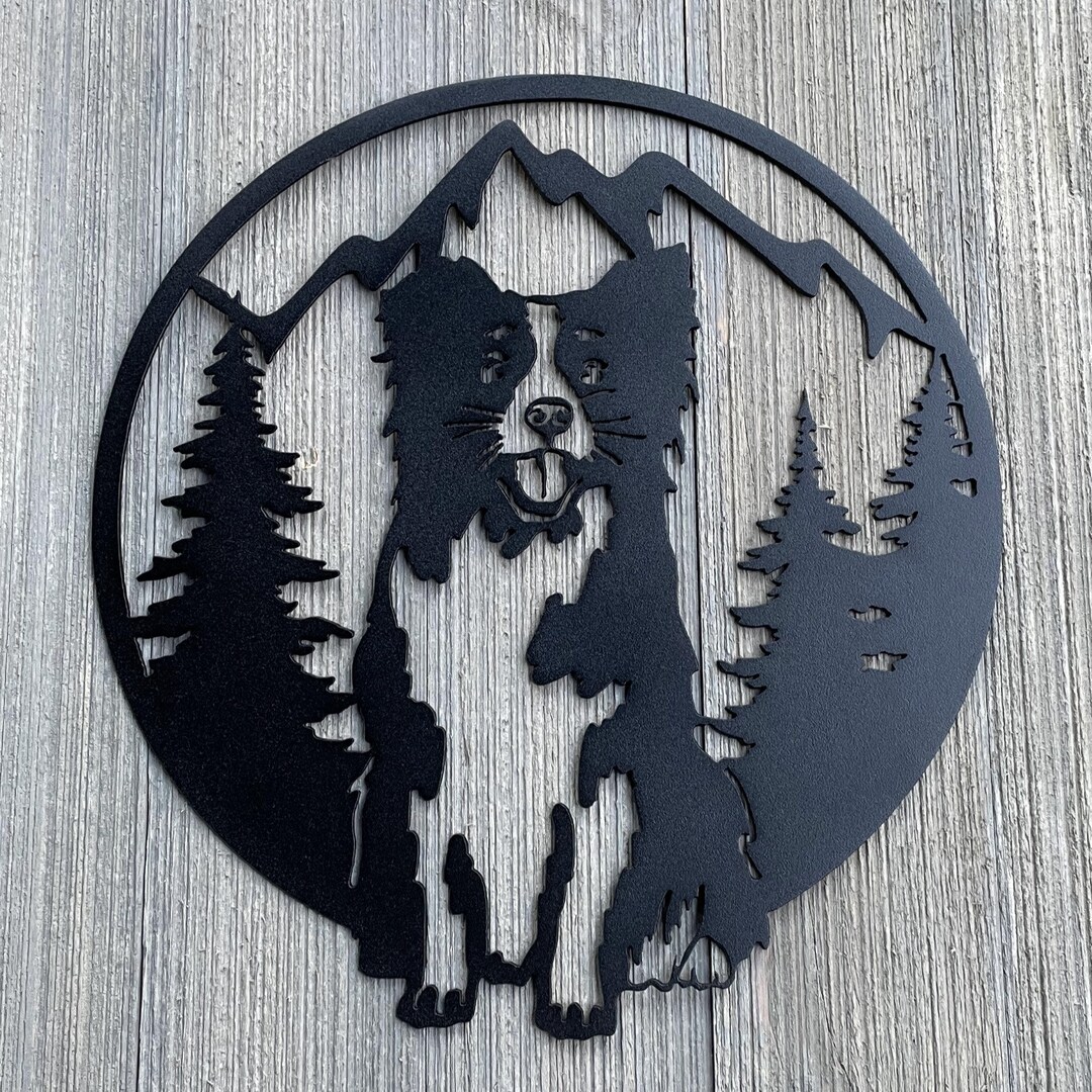 Border Collie Metal Sign Cutout bring the Loyalty and - Etsy