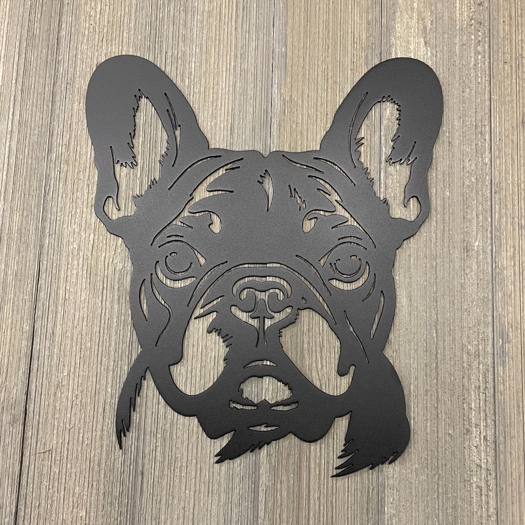 Frenchie Elegance Metal Sign - Adorn Your Space With French Bulldog ...