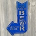 Ice Cold Beer Served Here Metal Sign Cutout Metal Sign for Home Bar ...