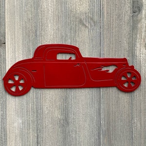 Hotrod Metal Sign Cutout - '32 Ford Hot Rod Powder Coated Metal Sign ...
