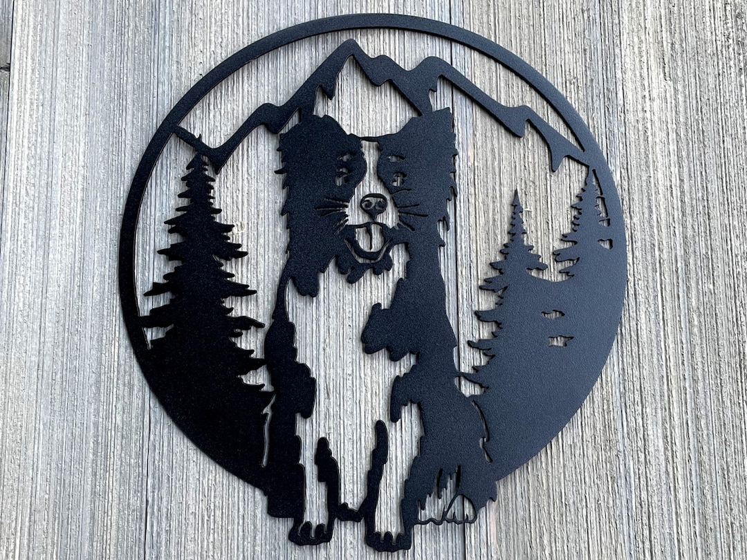 Border Collie Metal Sign Cutout -bring the Loyalty and Intelligence of ...
