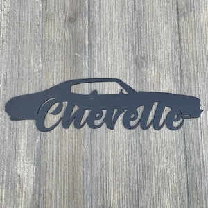2nd Generation Chevelle - 1968-1972 - Metal Sign Cutout - Etsy