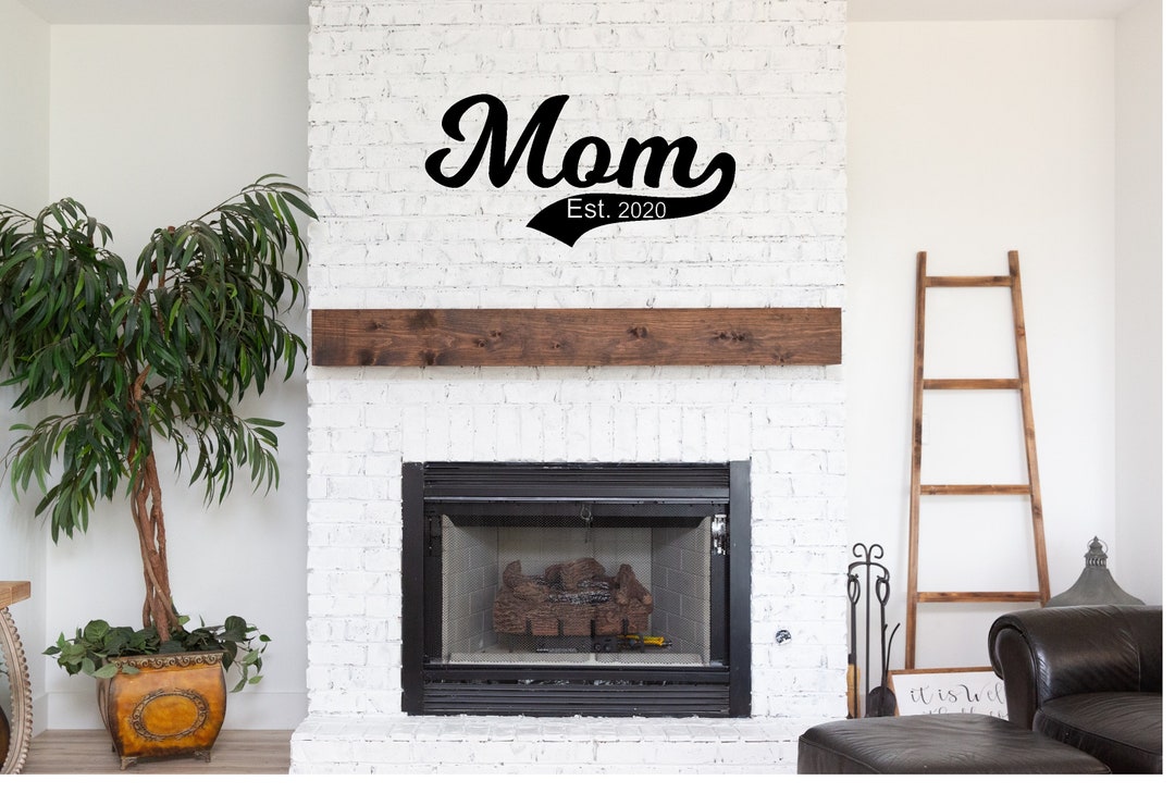 Personalized Mom EST. Sign - Custom Mom Sign - Personalized Powder ...