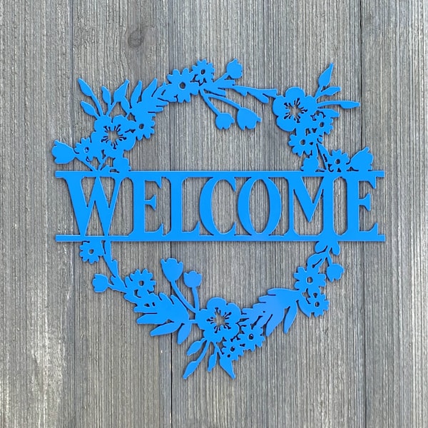 Metal Cutout Welcome - Etsy