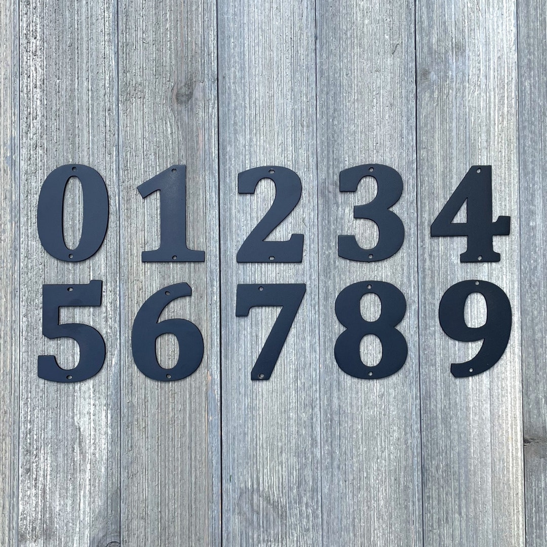 Classic House Numbers-apartment Numbers-address Sign Metal Sign Cutout ...